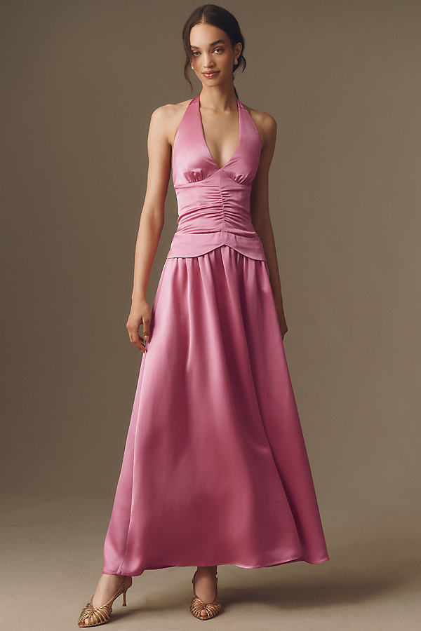 MARE MARE Sloane Halter Maxi Dress